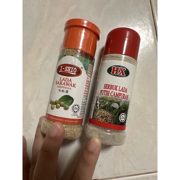 (Bundle of 3) I-Shio flavoured Sarawak Pepper 70g / HX White Pepper ...