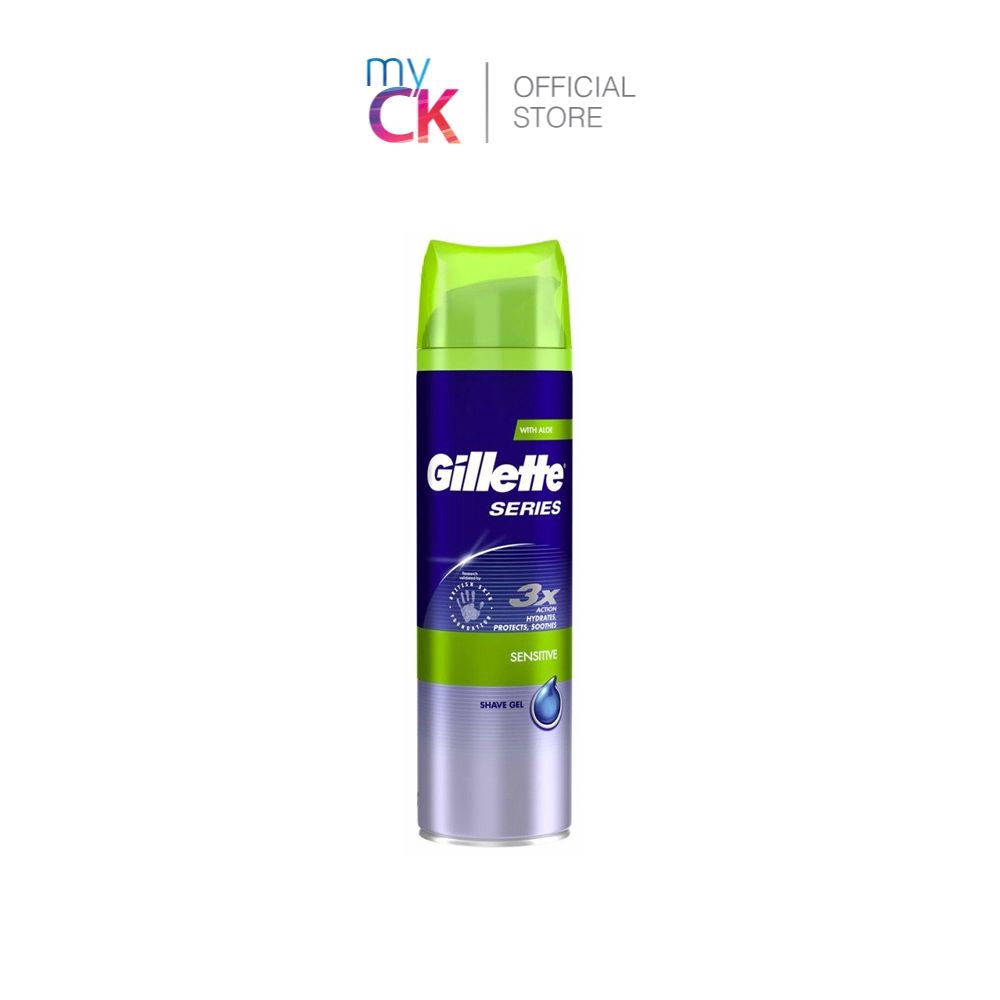 (Bundle of 2) Gillette Sensitive Skin Shaving Gel Series 200ml | Shopee ...