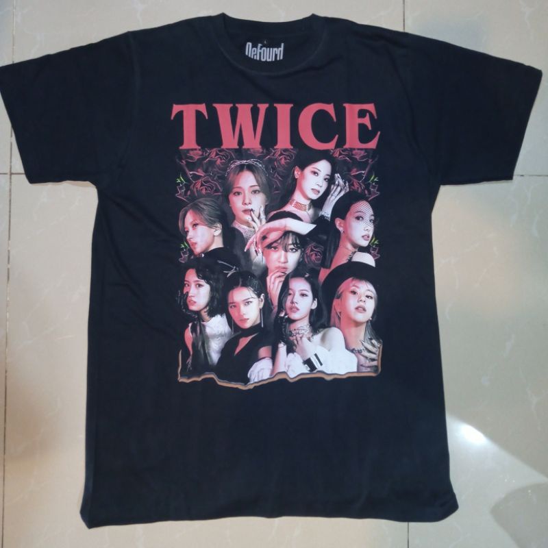 Twice K-Pop Idol Group Rap Tee/T-shirt K-Pop Idol Group Twice Oversize ...