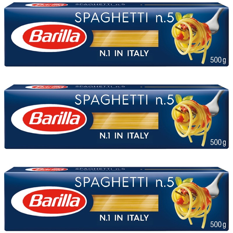 [Bundle of 3] Barilla Spaghetti No.5, 500g - Dawood [Italy]- Christmas ...