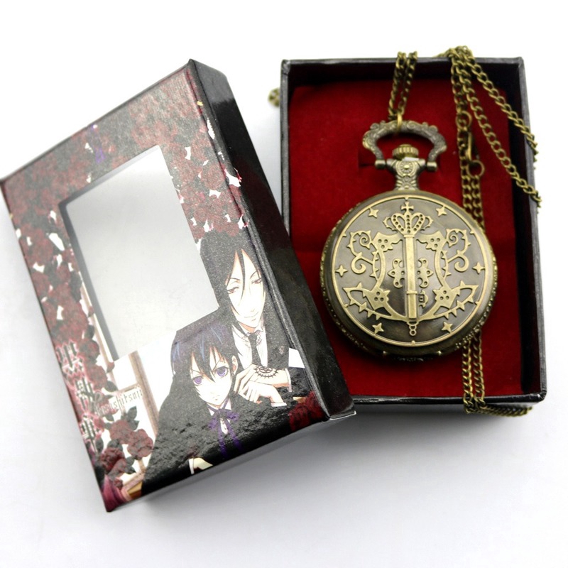 Black Butler Sebastian Michaelis Vintage Pocket Watch | Shopee Singapore
