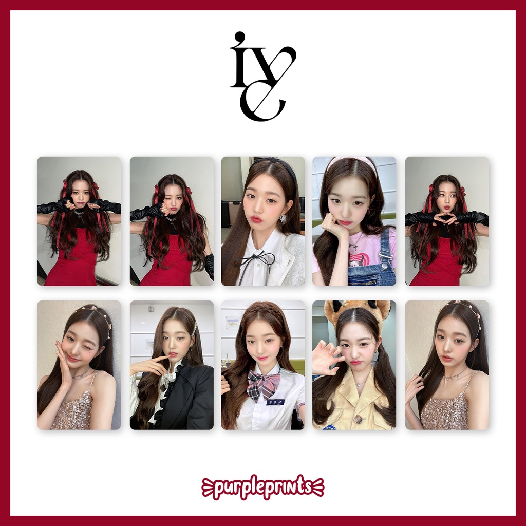 I.VE WONYOUNG SELCA COLLECTIONS SET LOMOCARDS FANMADE FANKIT UNOFFICIAL ...
