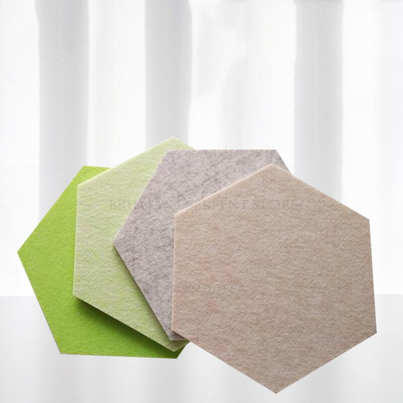 30CM Color Felt Wall Stickers Kindergarten Decorative Wall Hexagon Felt ...