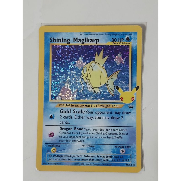 Pokemon shining magikarp celebration 25th anniversary card | Shopee ...