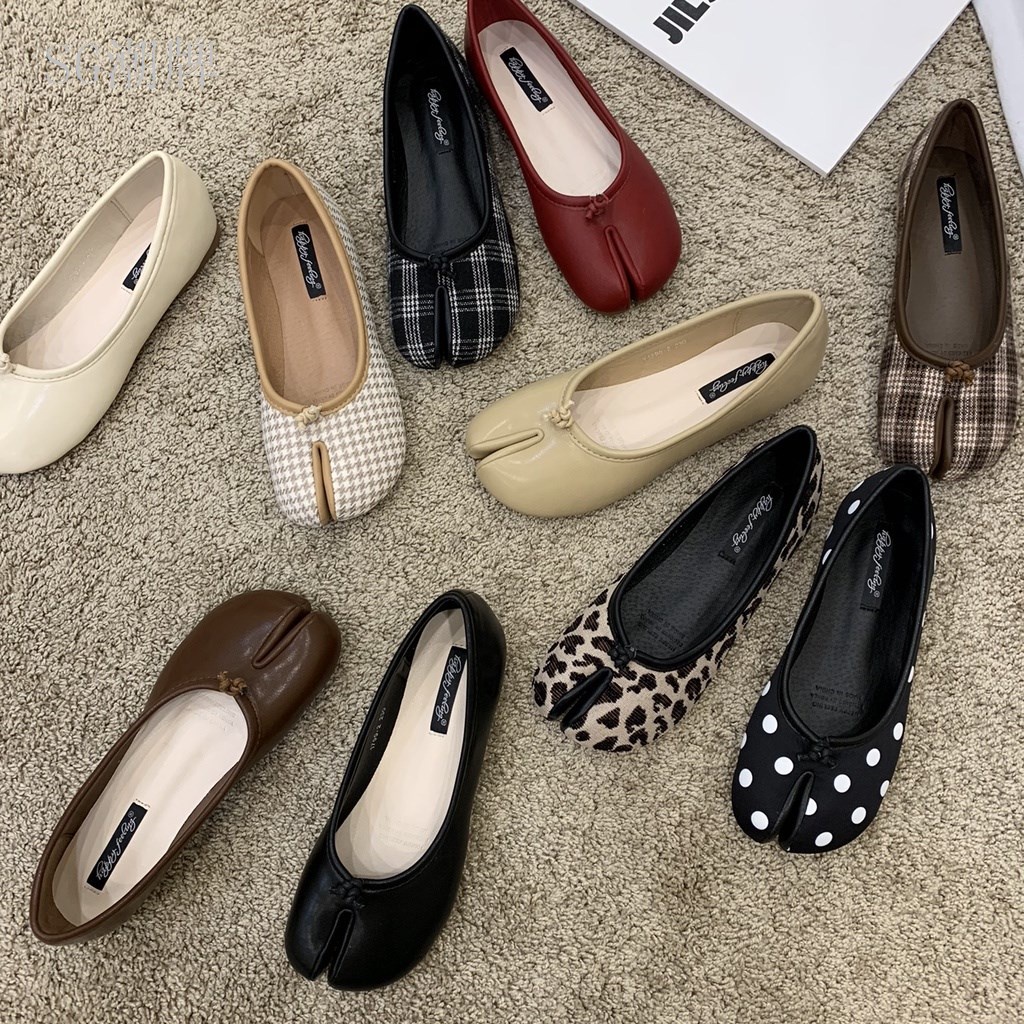 Peas Shoes Women's Shoes Summer Split-Toed Pig Chops Shoes Toes Lazy ...