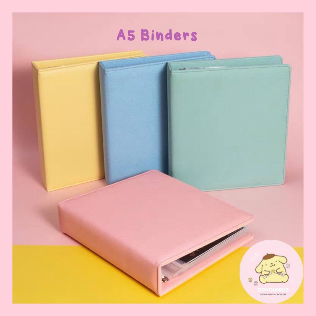 [SG INSTOCK] A5 Binder 3 Ring KPOP Photocard Sleeve Pocket Page ...