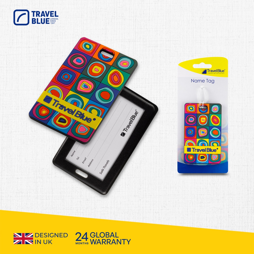 Travel Blue Luggage Name Tags Colorful Bag Tags for Identification ...