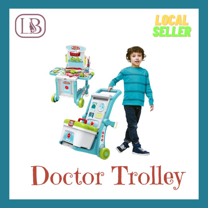 Brand New Kids Doctor Trolley Pretend Play Set | Shopee Singapore