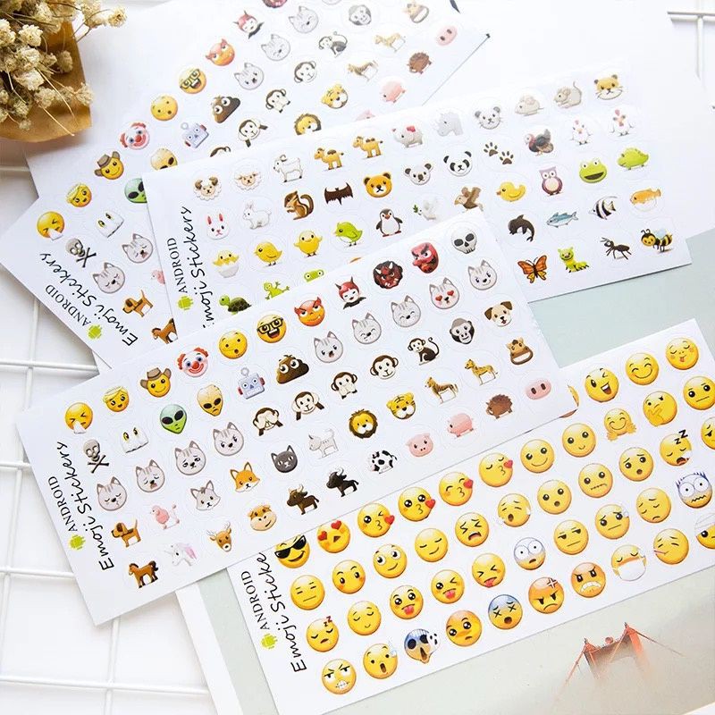 [SG SELLER] Emoji Stickers Android Sticker Facial Expression Animals ...