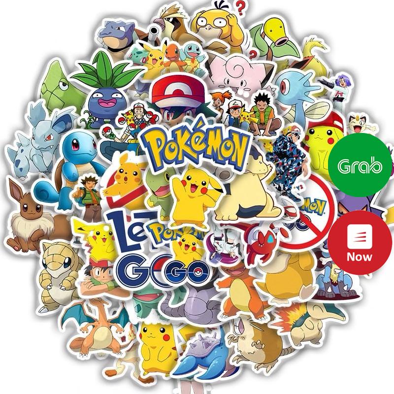Pokemon sticker set Pikachu Charizard Gengar Arcanine Bulbasaur ...