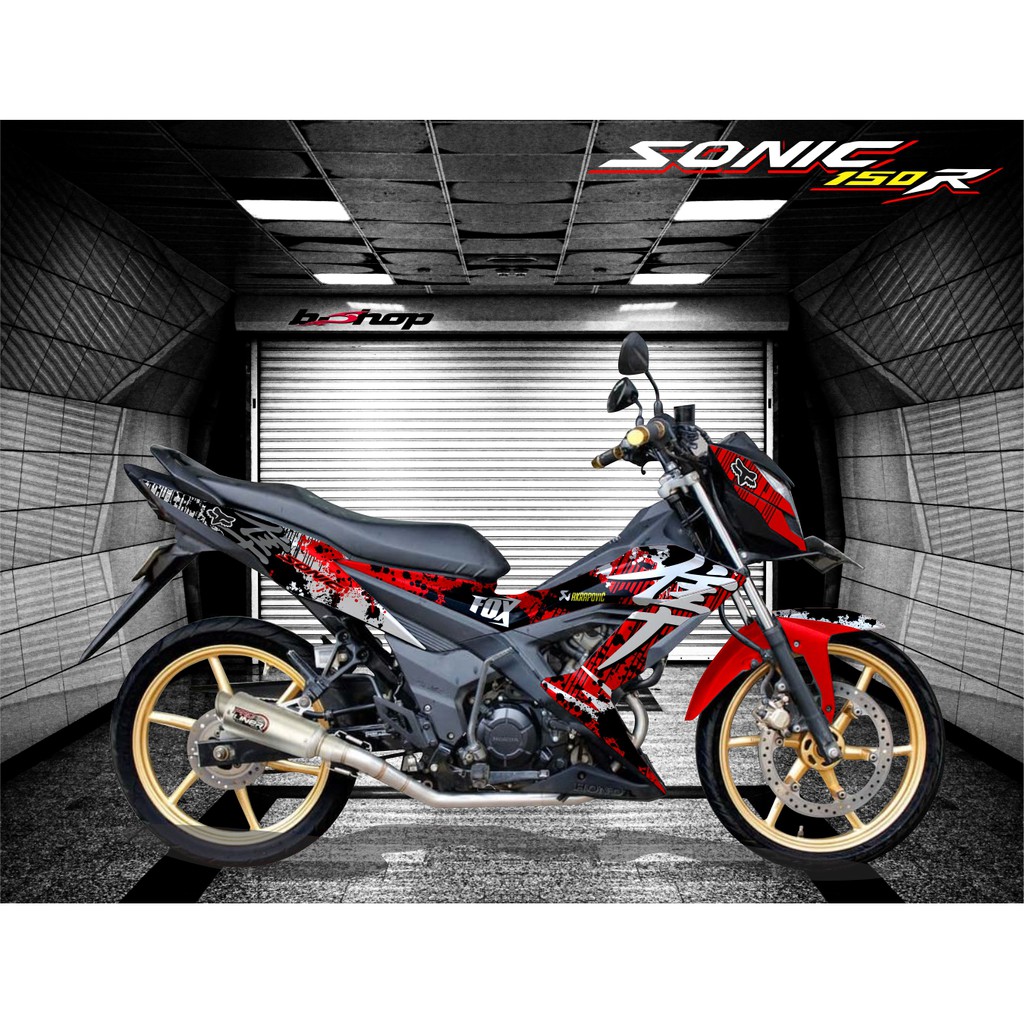 MERAH Red honda sonic fox decal sticker | Shopee Singapore