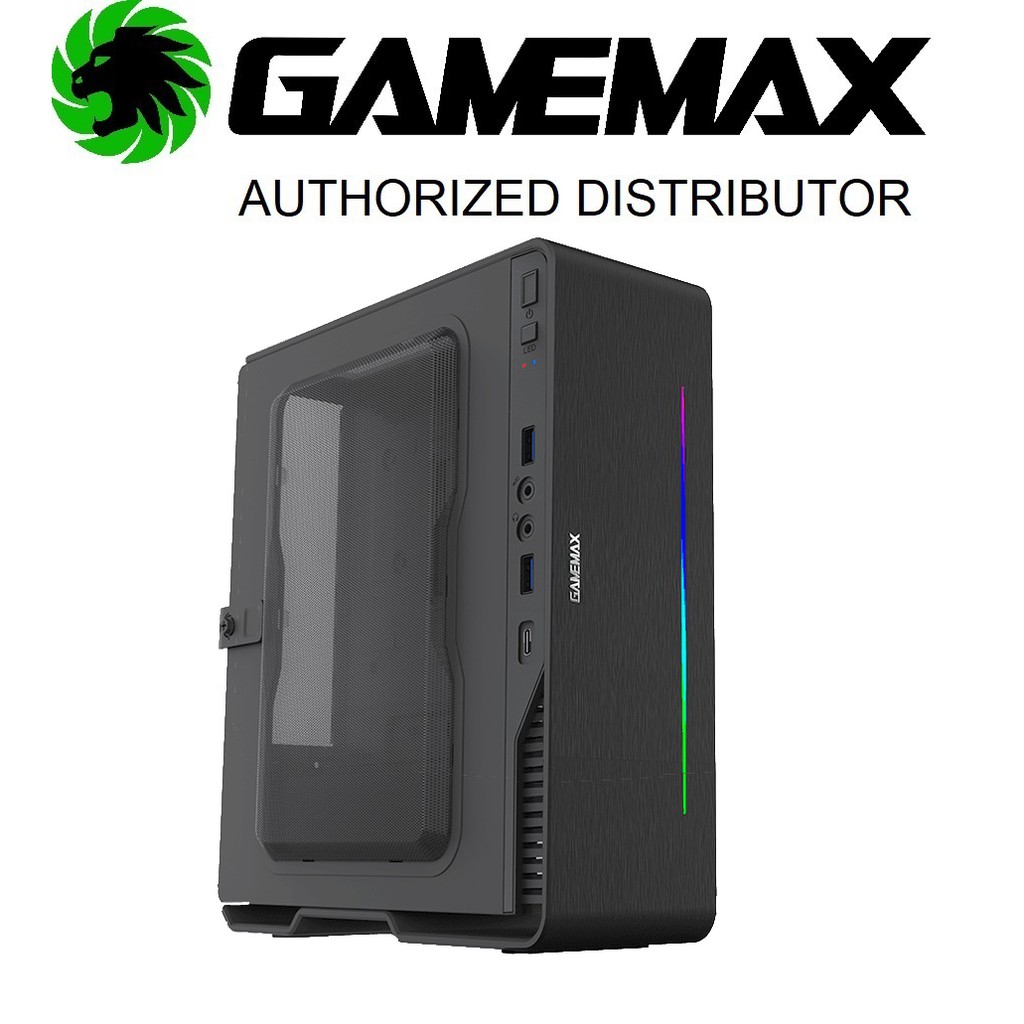 Gamemax Mini ITX Case Aluminium with 180W Power with VESA mount (VIOLIN ...