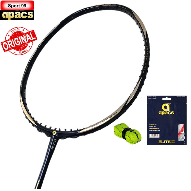 Apacs Stern 899【Install with String】Apacs Elite III+Grip Badminton ...