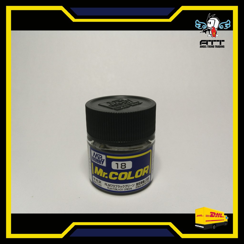 MR.COLOR 18 RLM70 BLACK GREEN 10ML (Gunpla Gundam Paint Model Kit Tools ...
