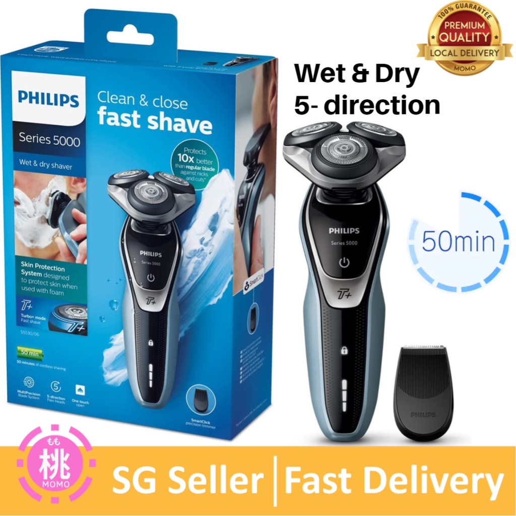 Philips Series 5000 Wet and Dry Men's Electric Shaver with Turbo Plus ...