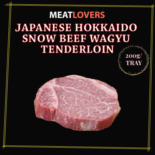 [MEATLOVERS] Japanese Hokkaido Snow Beef Wagyu Tenderloin Steak 200g ...