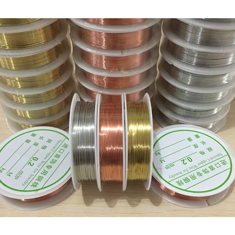 Diy copper wire copper wire silver gold color for jewelry making ...