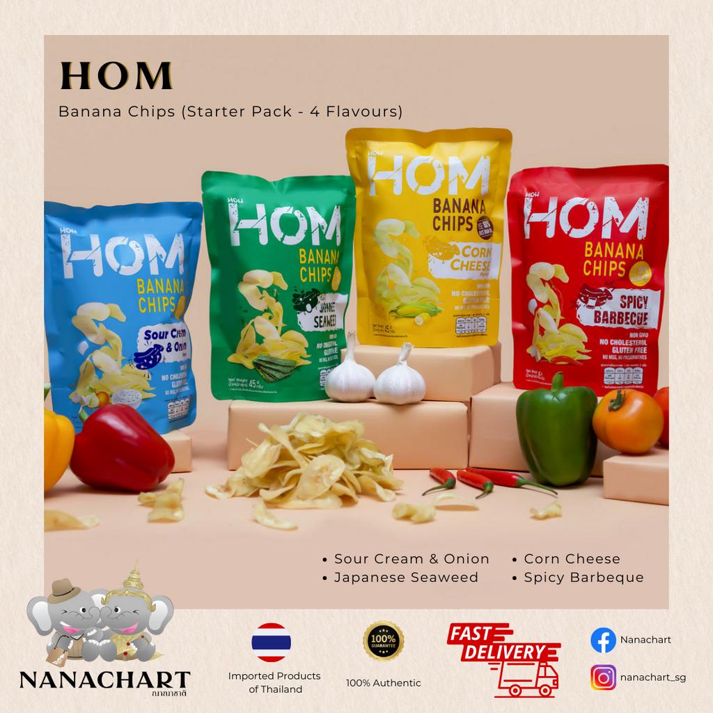 HOM Banana Chips (Corn Cheese/ Japanese Seaweed/ Sour Cream & Onion ...