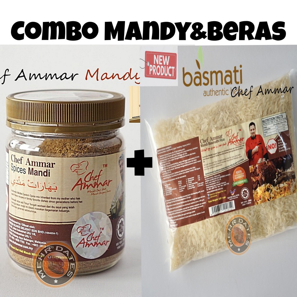 Chef Ammar Mandy Spice / Bath Rice Spice. Mandy Rice Rice | Shopee ...