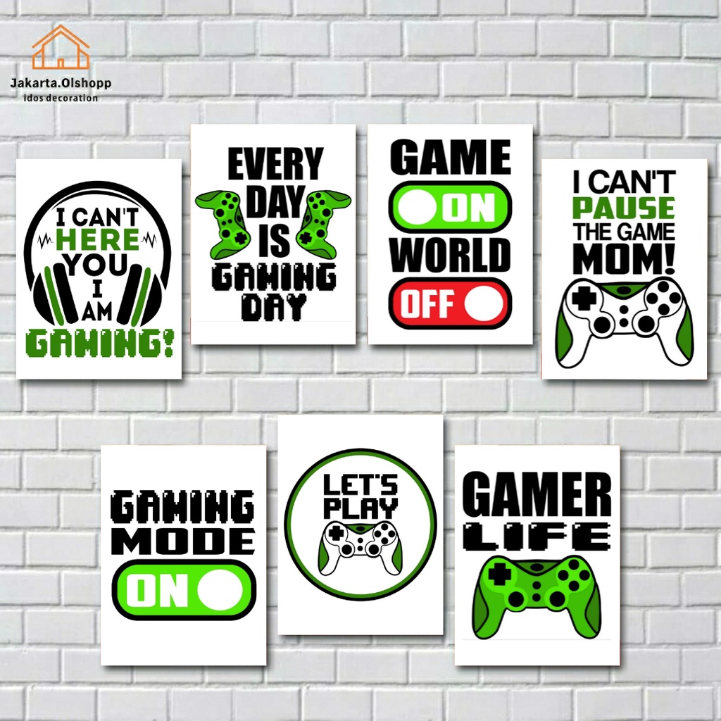 HIASAN DINDING Walldecor gaming / gaming display / Game Mode wall ...