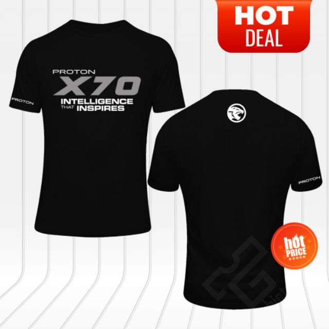 Round neck Cotton Proton X70 Intelligence That Inspires Logo T-shirt SS ...