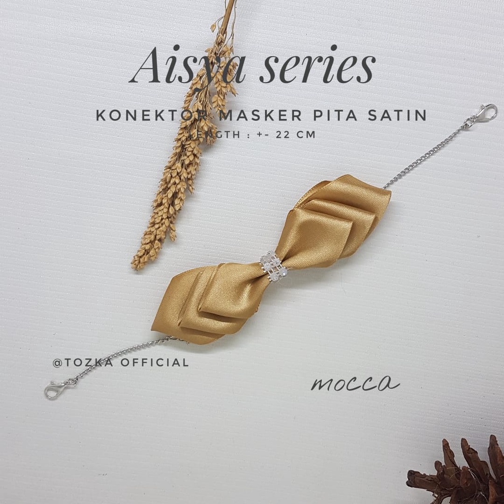 Aisya series I satin Ribbon mask Connector I mask extender I Strap mask ...