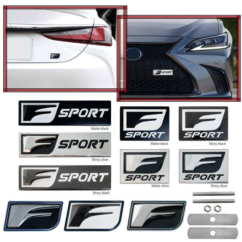 Car Styling Car Sticker F SPORT Decal Front Hood Grille Emblem Badge ...