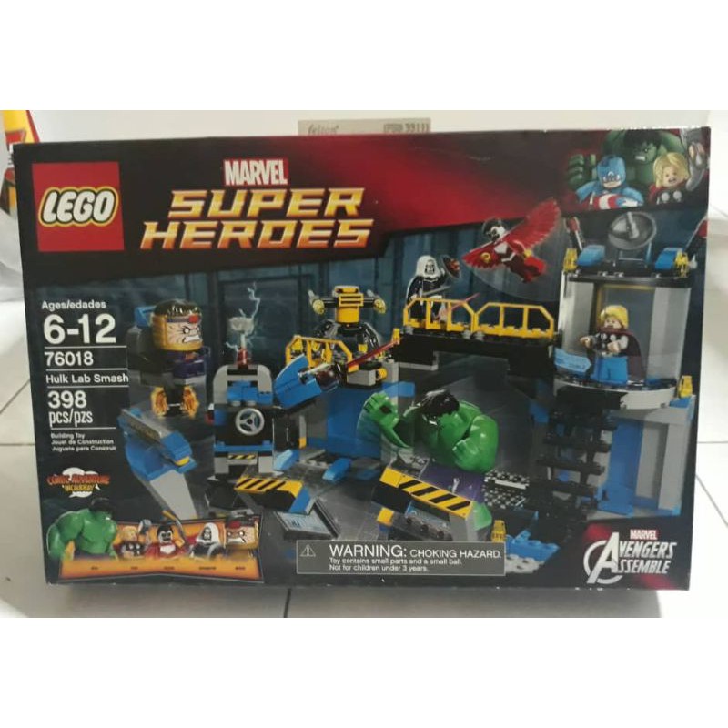 Lego 76018 Avengers: Hulk Lab Smash | Shopee Singapore
