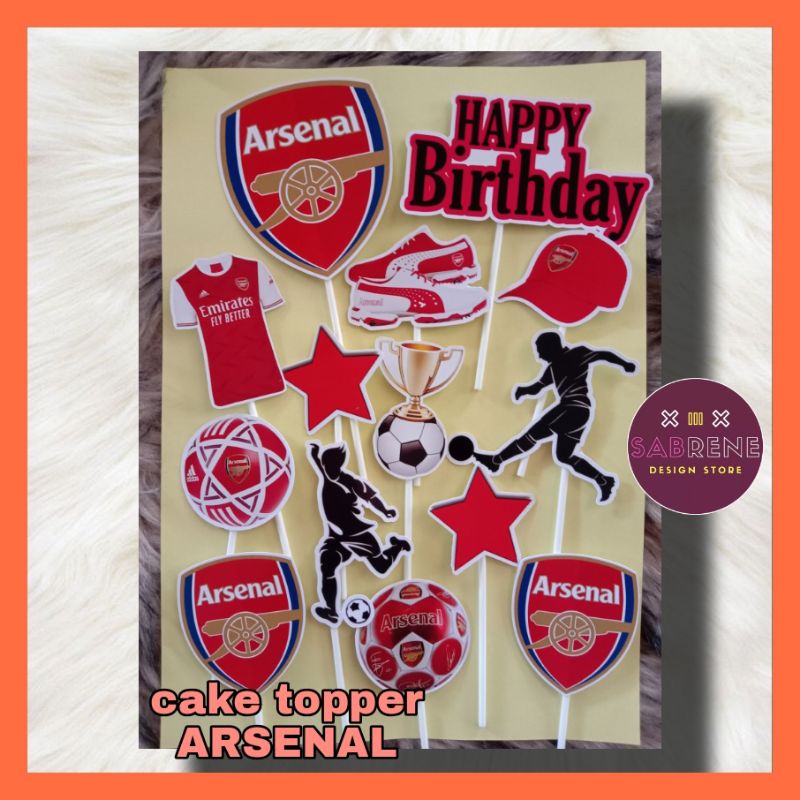 Football Cake Topper Arsenal | Shopee Singapore