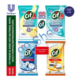 CIF Wipes Power & Shine / Domestos / VIM Multi-Purpose Disinfecting ...