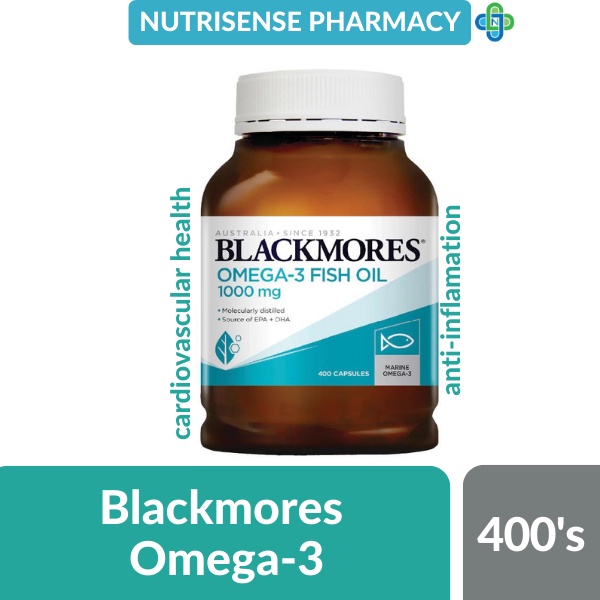 Blackmores Fish Oil (1000mg x 400s) | Shopee Singapore