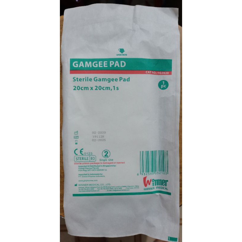 Winner Sterile Gamgee Pad / Combine Dressing 20cm × 20cm | Shopee Singapore