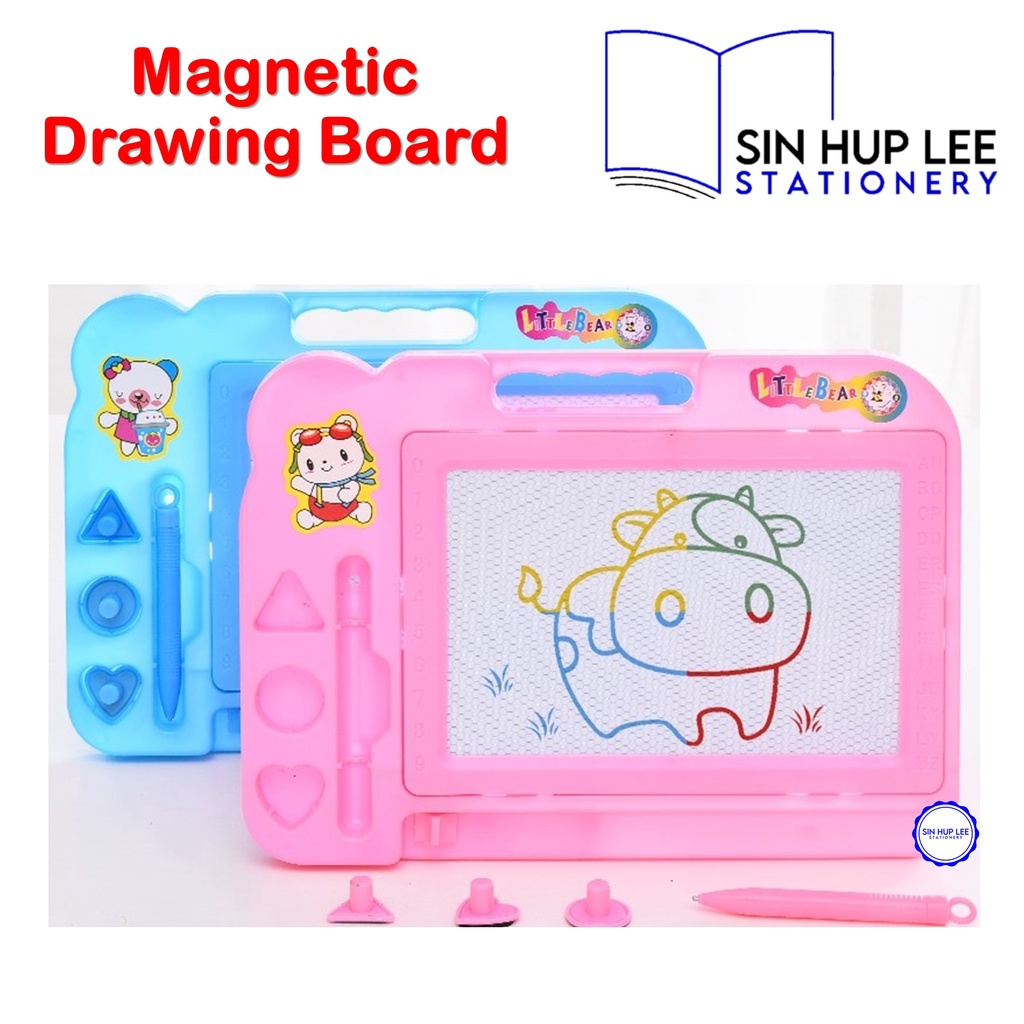 Kids Magnetic Drawing Writing Board Erasable Sketchpad / Papan Tulis ...