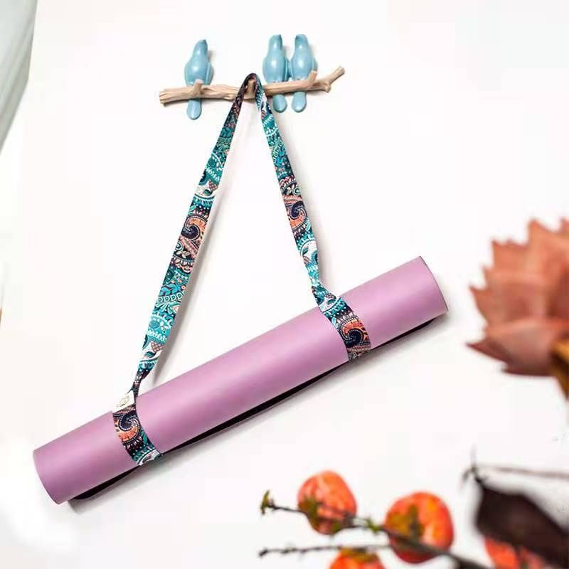 Yoga Mat Bundled Straps Storage Rope Portable Shrinkable Drawstring ...