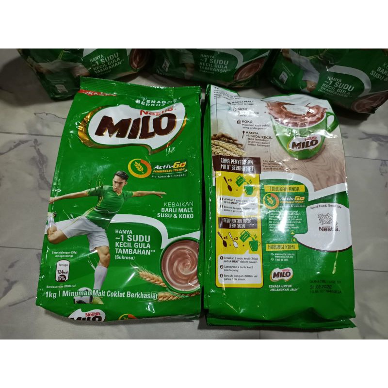 Milo Powder Original Malaysia 1kg/Nestle Milo Malaysia/Milk Powder ...