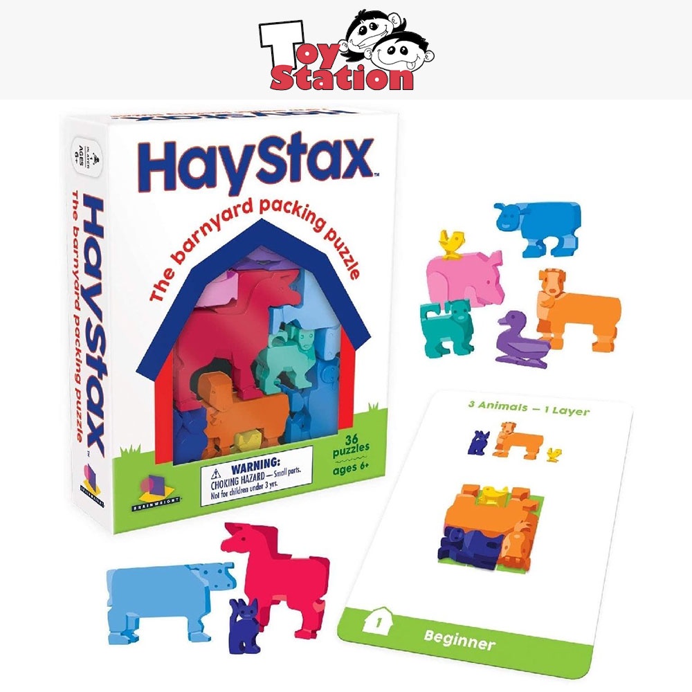 BrainWright Games Hay Stax The Barnyard Packing Puzzle Game | Shopee ...