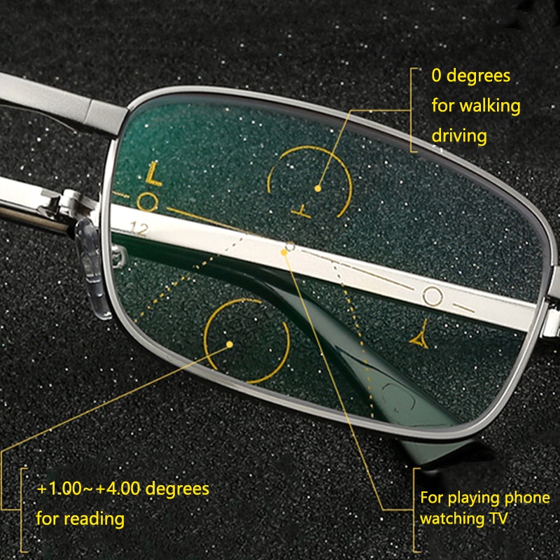1 Pair of Fashionable and Portable Foldable Elderly Glasses with ...