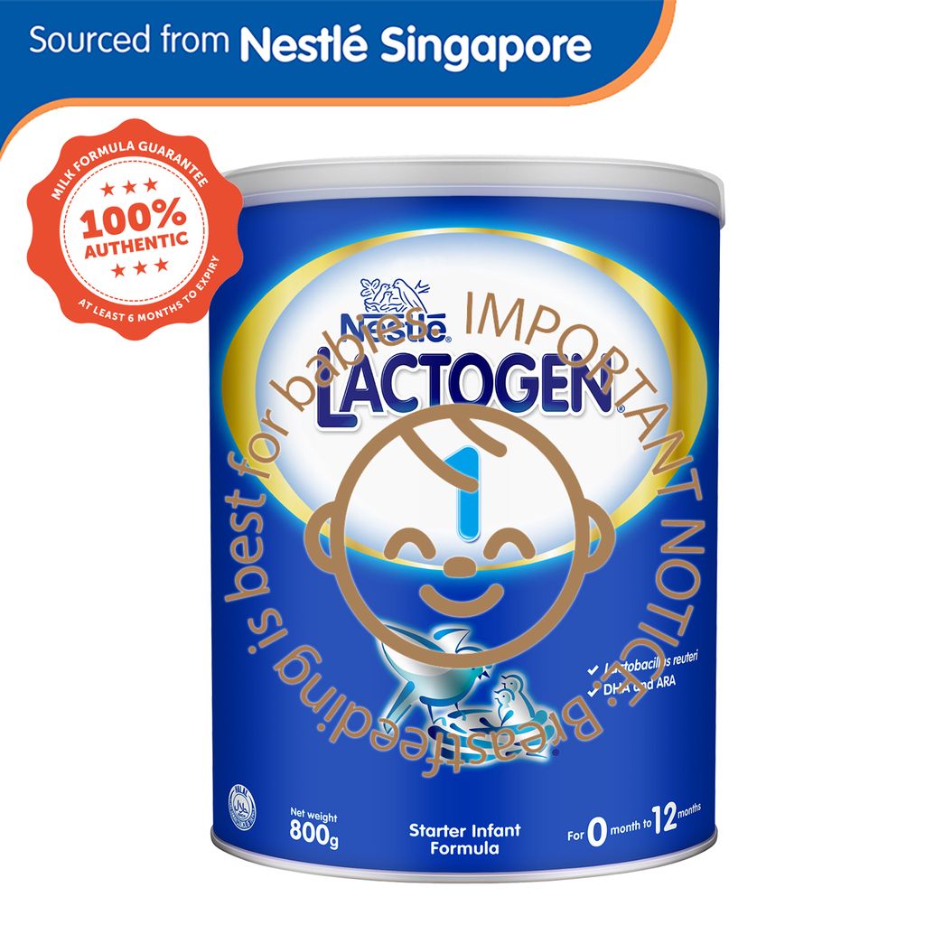 Nestlé® LACTOGEN® 1 Infant Formula Tin 800g | Shopee Singapore