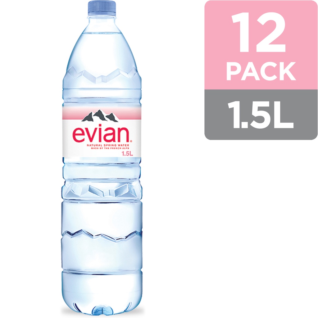 [CARTON] EVIAN Mineral Water 1.5L X 12 (BOTTLE) | Shopee Singapore
