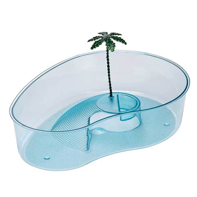 FERPLAST Turtle Tank-Arricot (Blue) (31x22x7.5cm) | Shopee Singapore