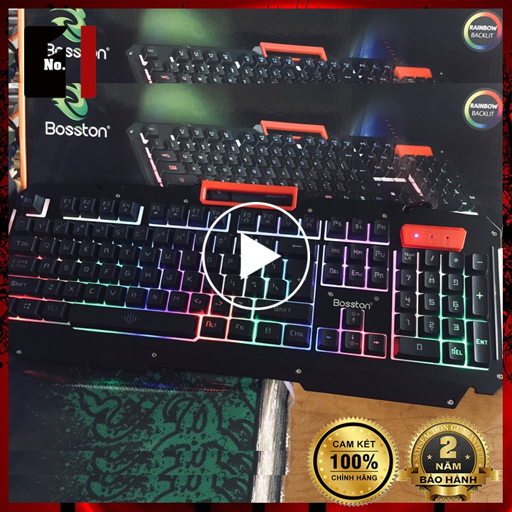 Bosston R700 mechanical gaming Computer wired keyboard with Led lights ...