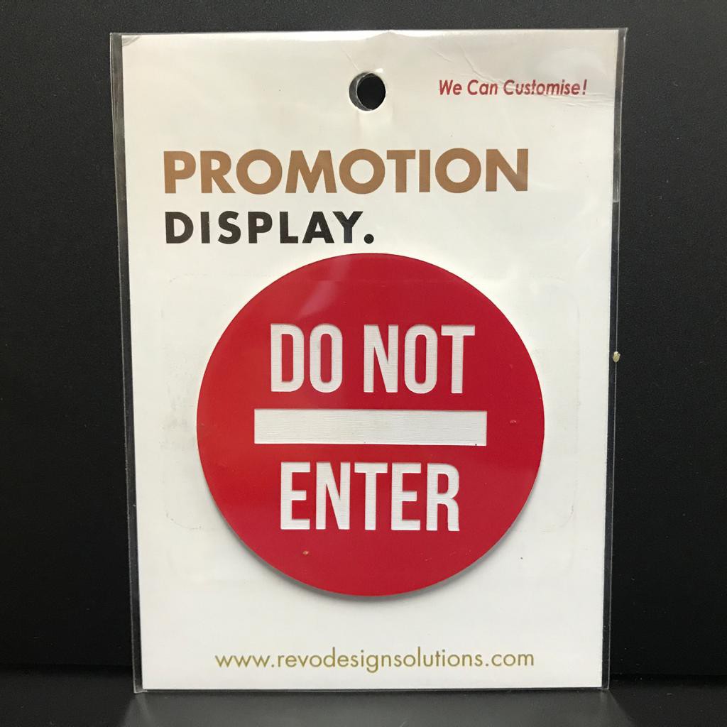 DO NOT ENTER SIGN | Shopee Singapore