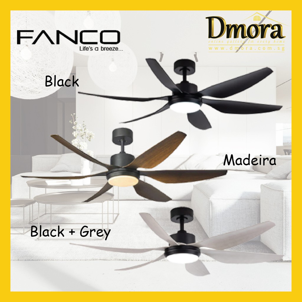 Fanco HELI 56′ DC Fan with LED Light | Shopee Singapore