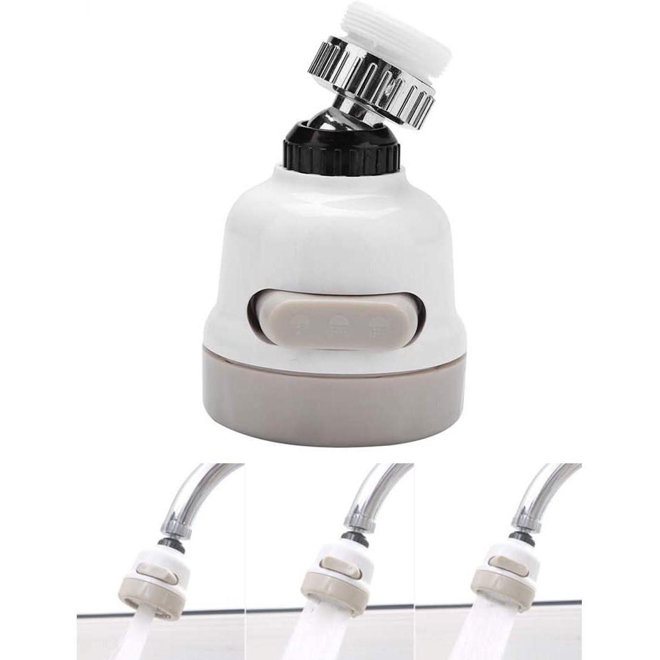 Flexible Kitchen Tap Head Movable Sink Faucet 360° Rotatable Abs
