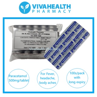 PANAMOL (Paracetamol) 500mg Tablet 100s/pack/ Panadol | Shopee Singapore