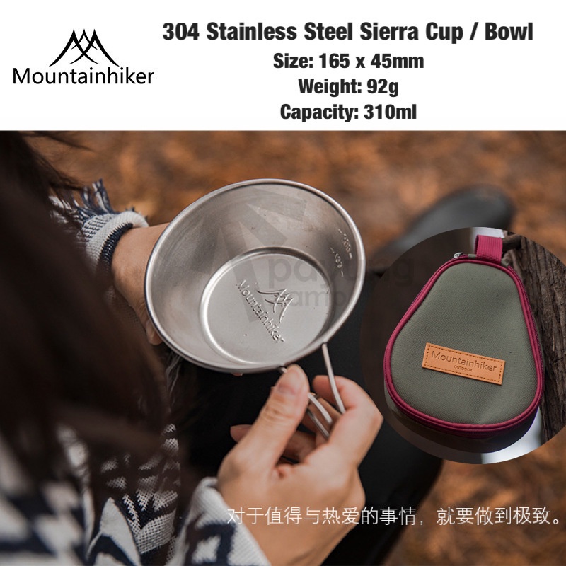 CAMPINGMOON / MOUNTAINHIKER Stainless Steel Camping Sierra Cup / Bowl ...