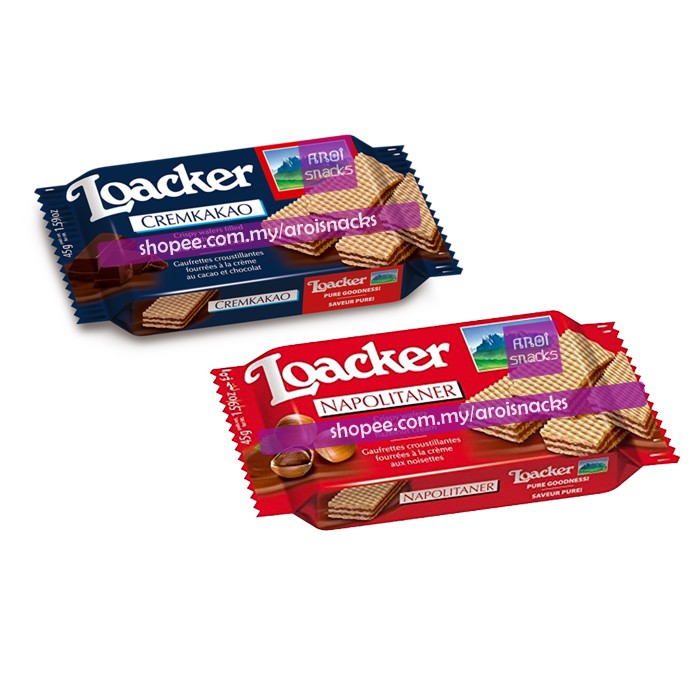 Loacker Crispy Wafers (45g) | Shopee Singapore