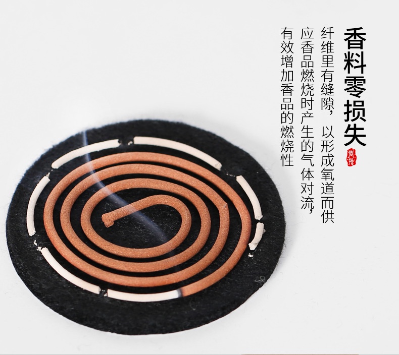品香馆 10Pcs/set Incense Burner Ash Catcher Pad Fireproof Mat Flame ...