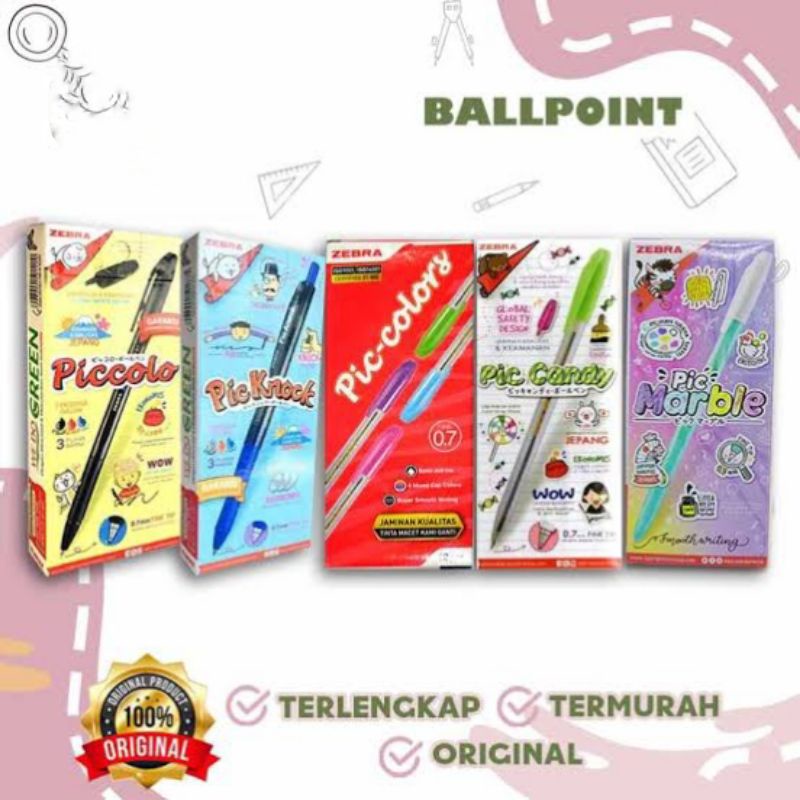 Wholesale Dozen 12pcs SEMI GEL Pens ZEBRA PICCOLO PICOLO PICOLLO ...