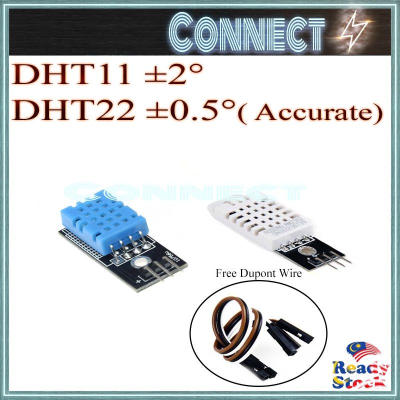 DHT11 / DHT22 High Accuracy Temperature and Humidity Moisture Sensor 3 ...